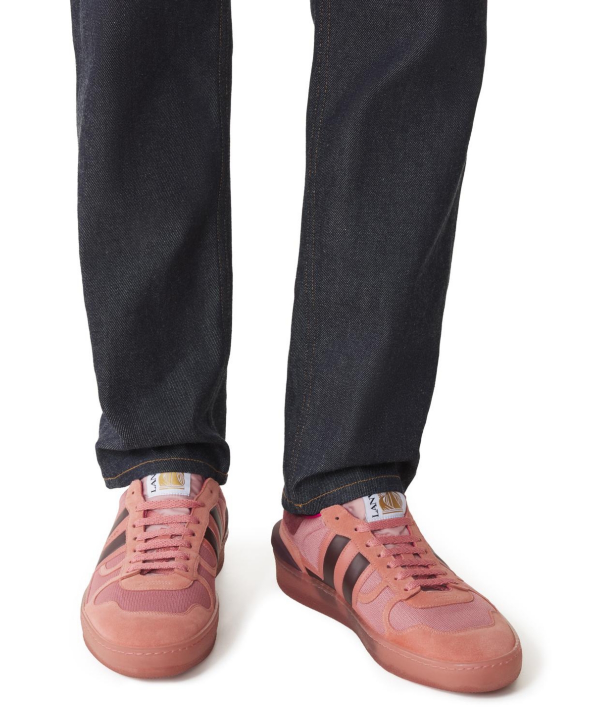 LANVIN Lanvin Clay Sneakers in Felt and Leather
